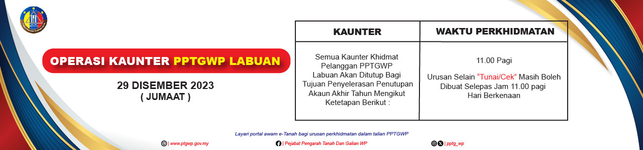 Portal Rasmi Pejabat Pengarah Tanah dan Galian WP - PPTGWPKL